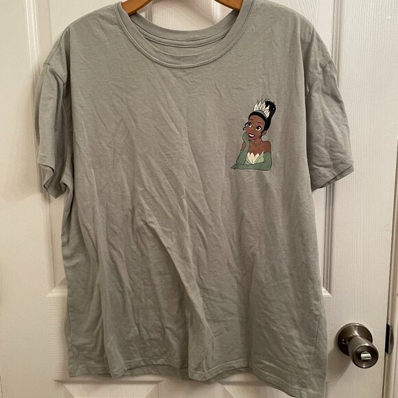 Disney | Tops | Disney Princess Tiana Short Sleeve Graphic Green Tshirt ...